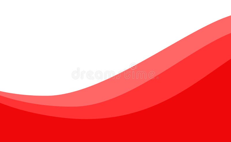 Red Vector Template Abstract Background with Curves Lines for Flyer ...