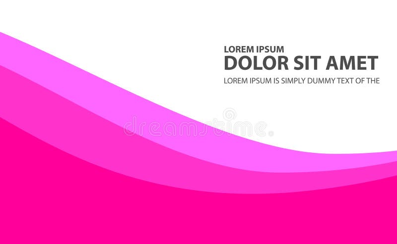 Abstract Pink Wave Background Vector Pink Tone Abstract Decorative ...