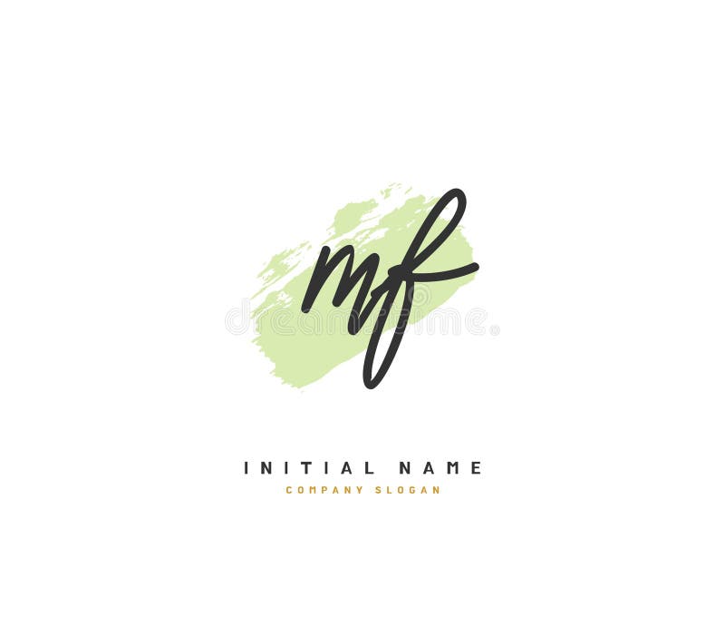 MF Beauty Vector Initial Logo, Handwriting Logo of Initial Signature ...