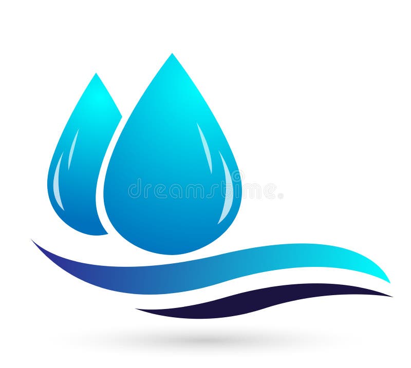 Globe Water Drop Save Logo Concept of Water Drop with World Save Earth ...