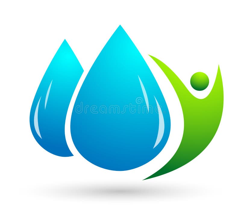 Globe Water Drop Save Logo Concept of Water Drop with World Save Earth ...