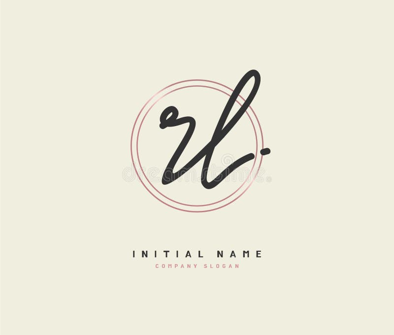 RL Beauty Vector Initial Logo, Handwriting Logo of Initial Signature ...