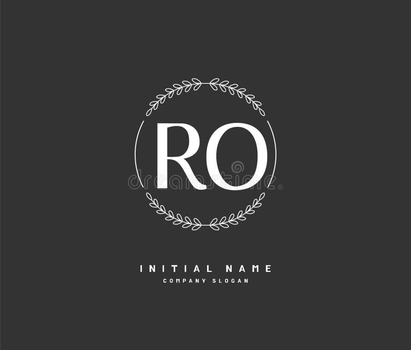 RO Beauty Vector Initial Logo, Handwriting Logo of Initial Signature ...