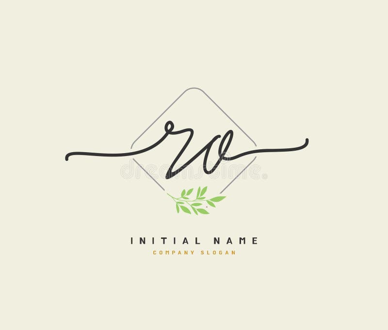 RO Beauty Vector Initial Logo, Handwriting Logo of Initial Signature ...