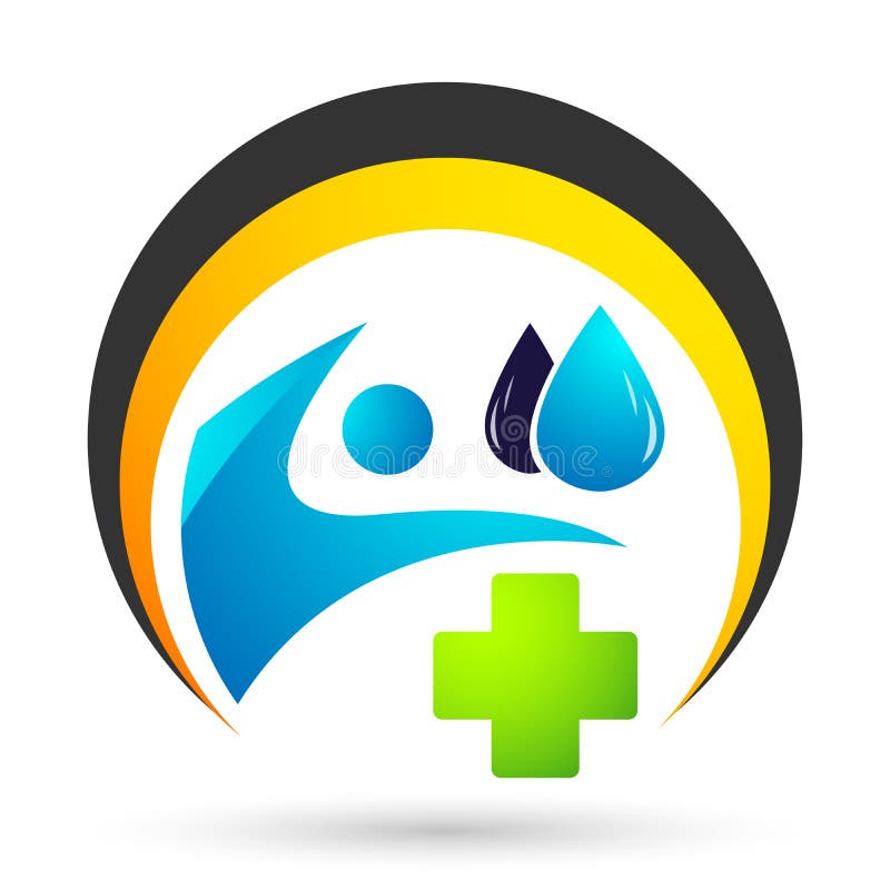 Globe Water Drop Save Logo Concept of Water Drop with World Save Earth ...