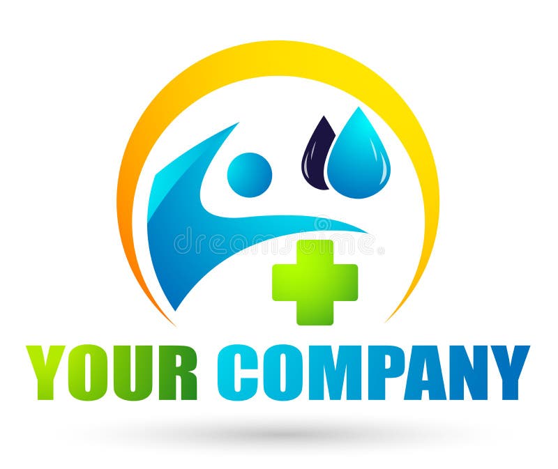 Globe Water Drop Save Logo Concept of Water Drop with World Save Earth ...