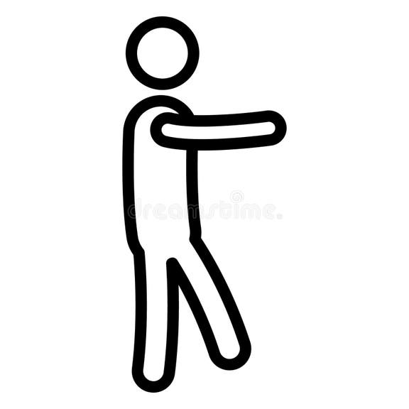 Basic RGB Man, Pedestrian Isolated Vector Icon Which Can Easily Modify ...