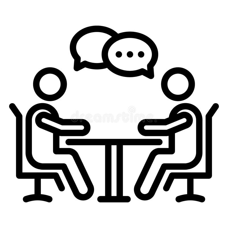 Basic RGB Chatting, Colleagues Isolated Vector Icon Which Can Easily ...