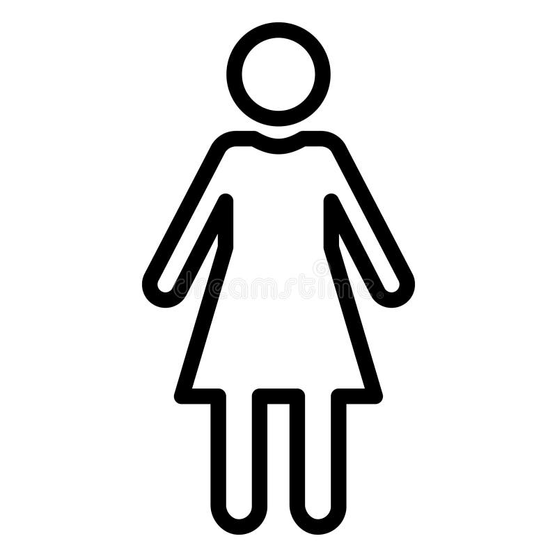 Basic RGB Female Standing, Avatar Isolated Vector Icon Which Can Easily ...