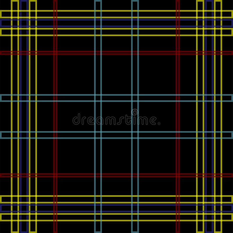 Modern Geometric Plaid Lines Seamless Pattern Stock Vector ...