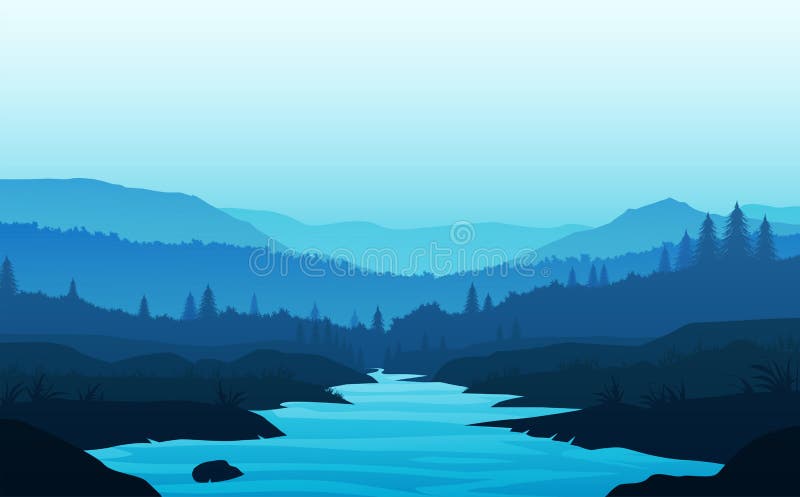 Horizon Landscape Vector