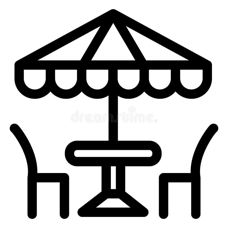 Basic RGB Courtyard, Outdoor Vector Icon Which Can Easily Modify or ...