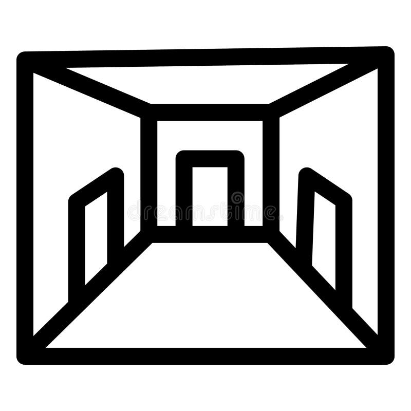 Aisle, Corridor Vector Icon Which Can Easily Modify or Edit Stock ...