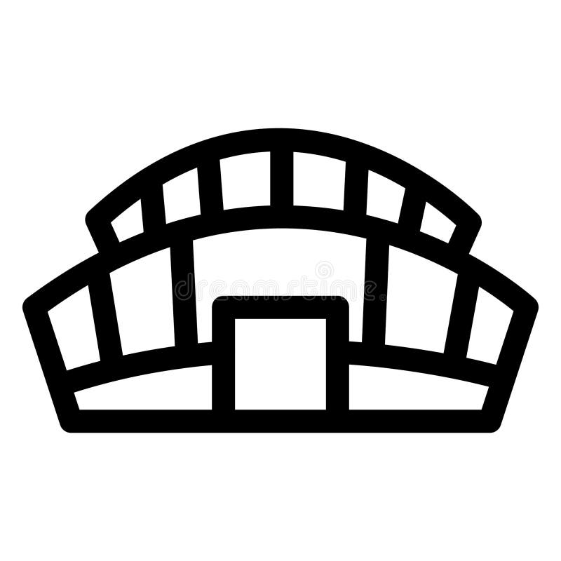 Basic RGB Amphitheater, Arena Vector Icon Which Can Easily Modify or Edit Stock Vector ...