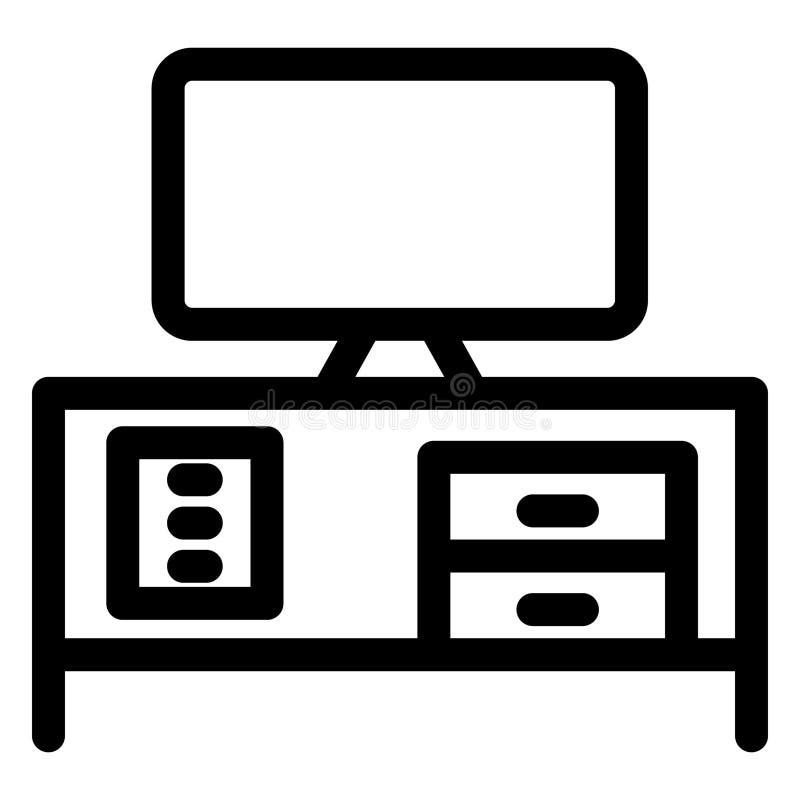 Basic RGB Cabinet, Den Vector Icon Which Can Easily Modify or Edit ...