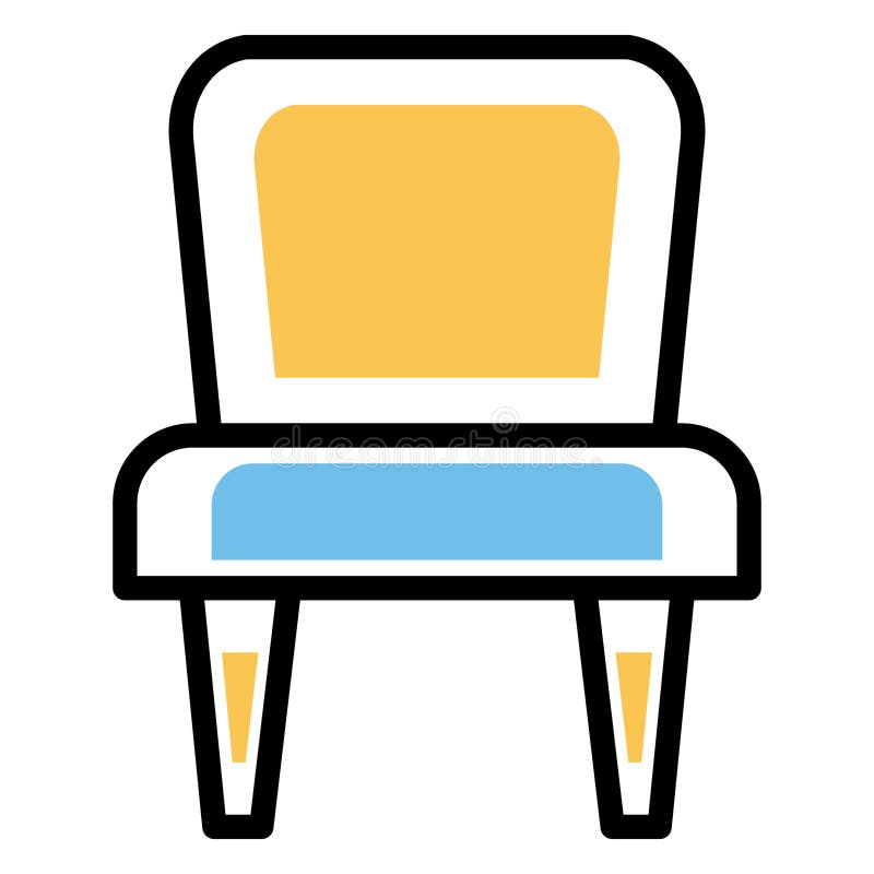 Basic RGB Divan Sofa, Chair, Dining Vector Icon Which Can Easily Modify ...