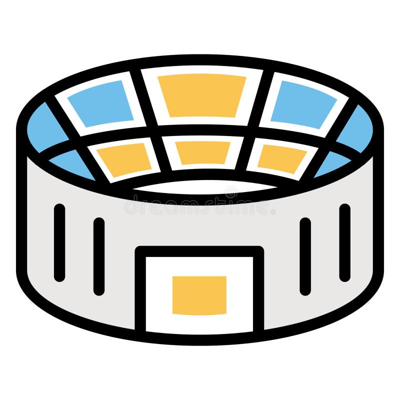 Basic RGB Amphitheater, Arena Vector Icon Which Can Easily Modify or ...