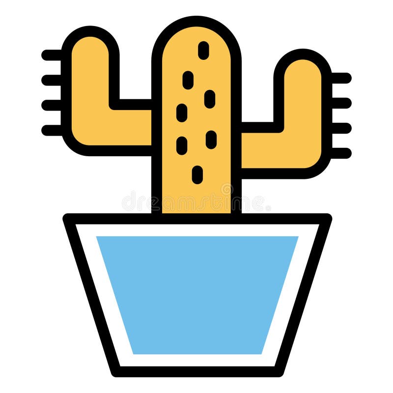 Basic RG Cacti, Cacto Vector Icon Which Can Easily Modify or EditB ...