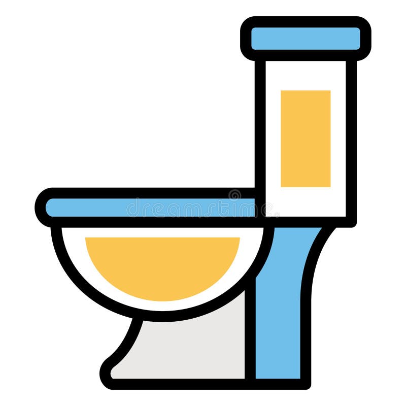 Basic RGB Commode, Bath Vector Icon Which Can Easily Modify or Edit ...