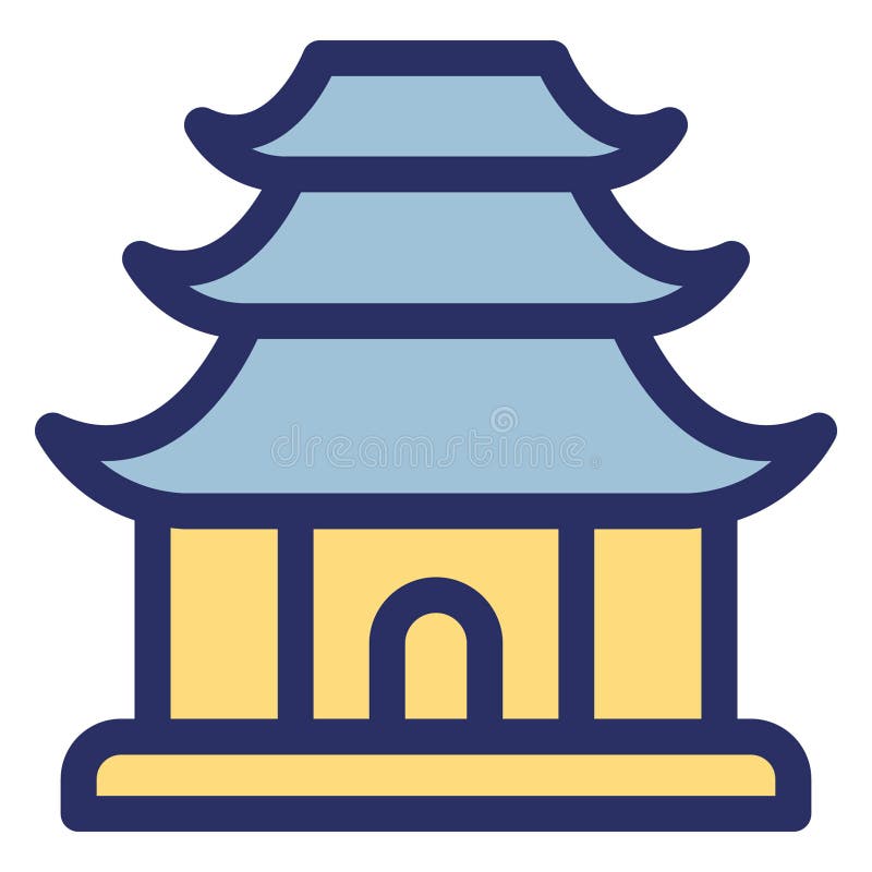 Basic RGB Castle, Cottage Vector Icon Which Can Easily Modify or Edit ...