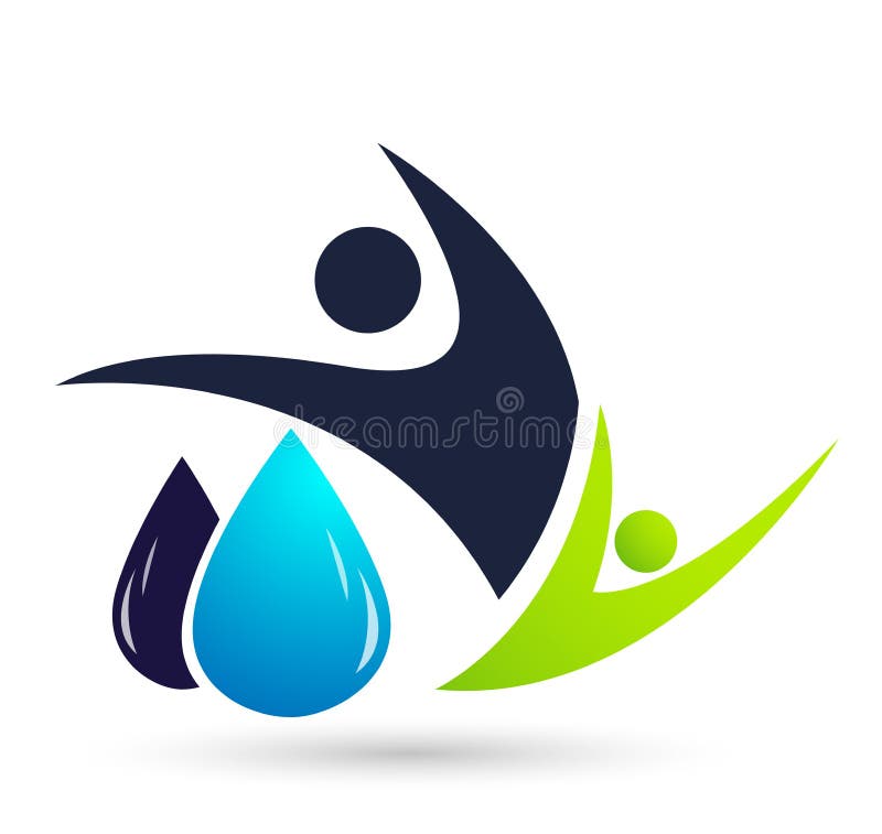 Globe Water Drop Save Logo Concept of Water Drop with World Save Earth ...