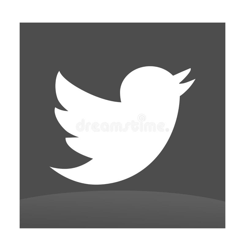 Twitter Logo Icon Bird Vector Element on White Background Editorial ...