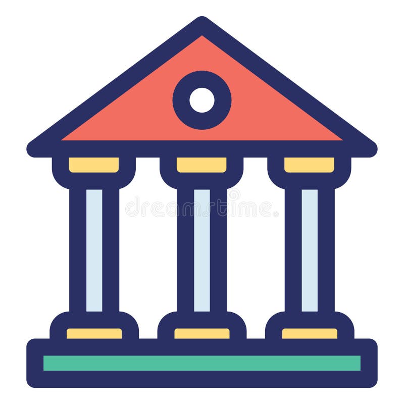 Basic RGB Bank, Banking Vector Icon Which Can Easily Modify or Edit ...