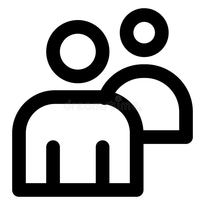 Group, Leadership Bold Outline Vector Icon You Can Easily Modify Stock ...