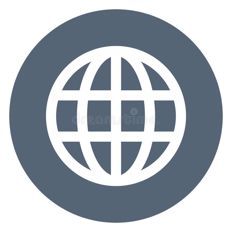 Earth, Globe Bold Outline Vector Icon You Can Easily Modify Stock ...