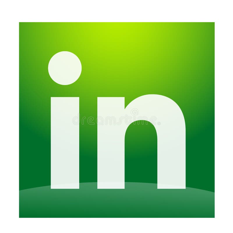 LinkedIn Social Media Original Logo Icon Logo Vector Element on White ...