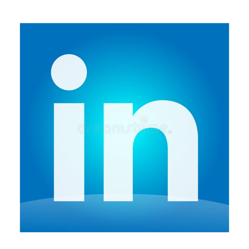 LinkedIn Social Media Original Logo Icon Logo Vector Element on White ...