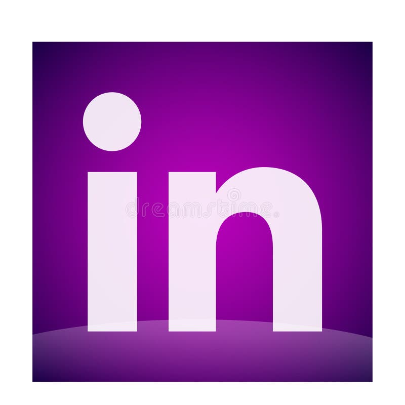 Purple Social Media Icon