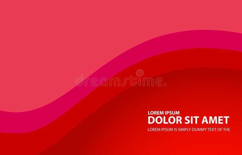 Red Pink Vector Template Abstract Background with Curves Lines for ...