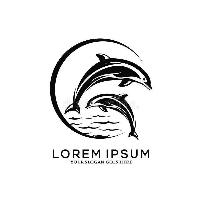 Dolphin Logo Designs Concept Vector Stock Vector - Illustration of ...