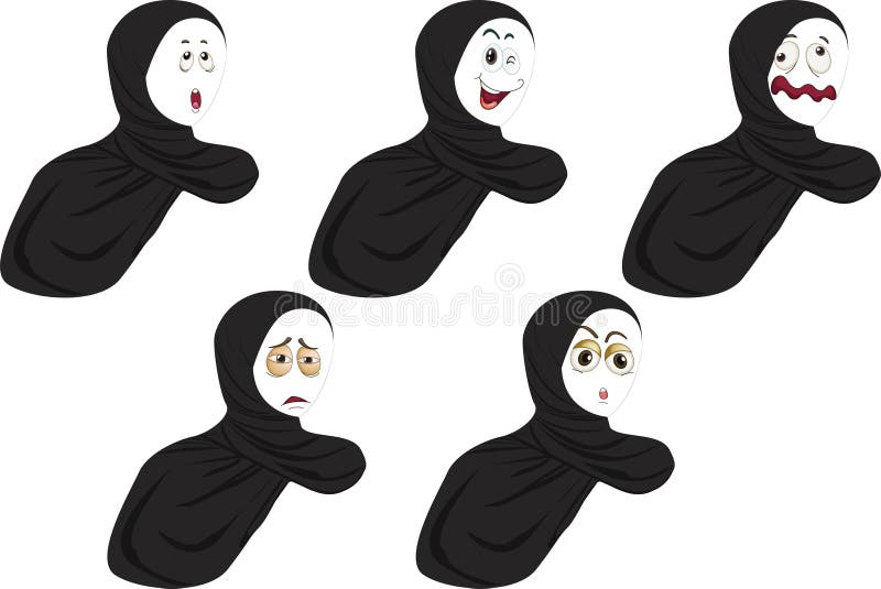 Basic RGB Set Facial Expression 5 Stock Vector - Illustration of ...