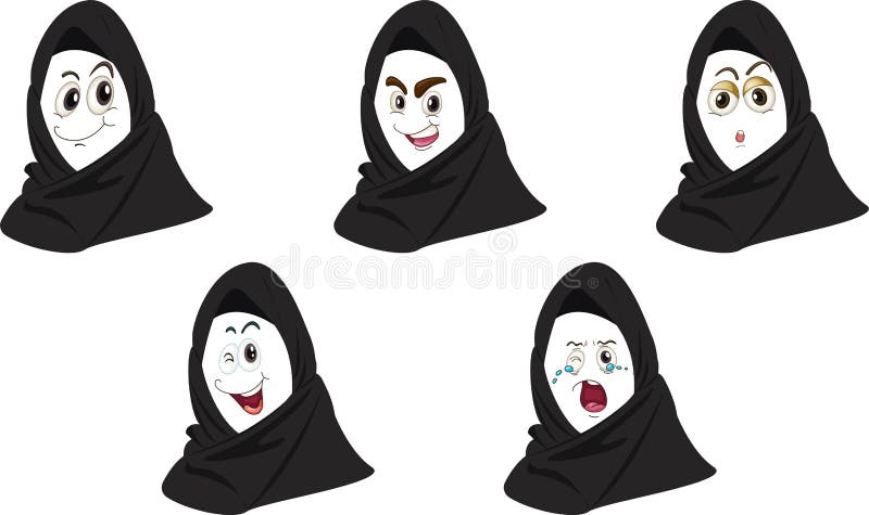 Basic RGB Set Facial Expression Stock Vector - Illustration of ...