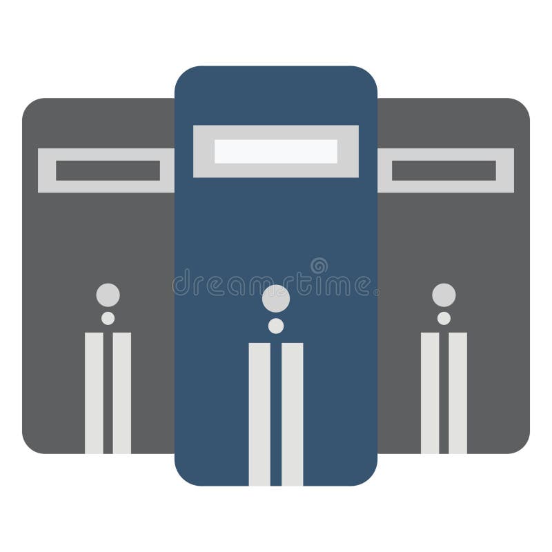 Mainframe Color Vector Icon Which Can Easily Modify or Edit Stock ...