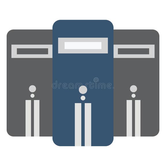Mainframe Color Vector Icon Which Can Easily Modify or Edit Stock ...