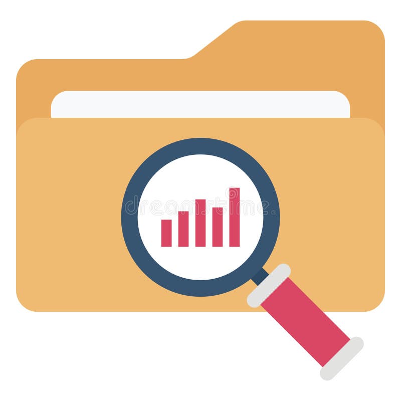 Search Folder Color Vector Icon Which Can Easily Modify or Edit Stock ...