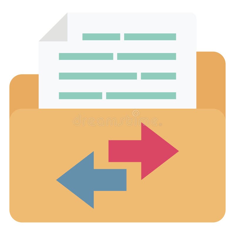 Share Folder Color Vector Icon Which Can Easily Modify or Edit Stock ...