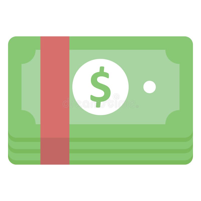 Banknote, Cash Color Vector Icon Which Can Easily Modify or Edit Stock ...