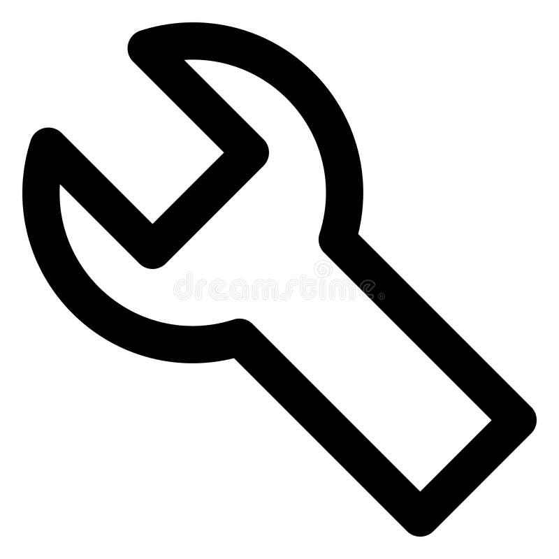 Garage Tool, Mechanic Bold Outline Vector Icon Which Can Easily ...