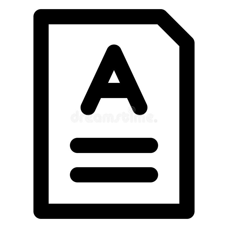 Document, Extension Sheet Bold Outline Vector Icon Which Can Easily ...