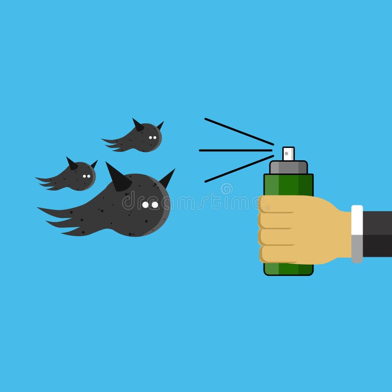 Vector Illustration of Killing Germs, Viruses, Bacteria Stock Vector ...