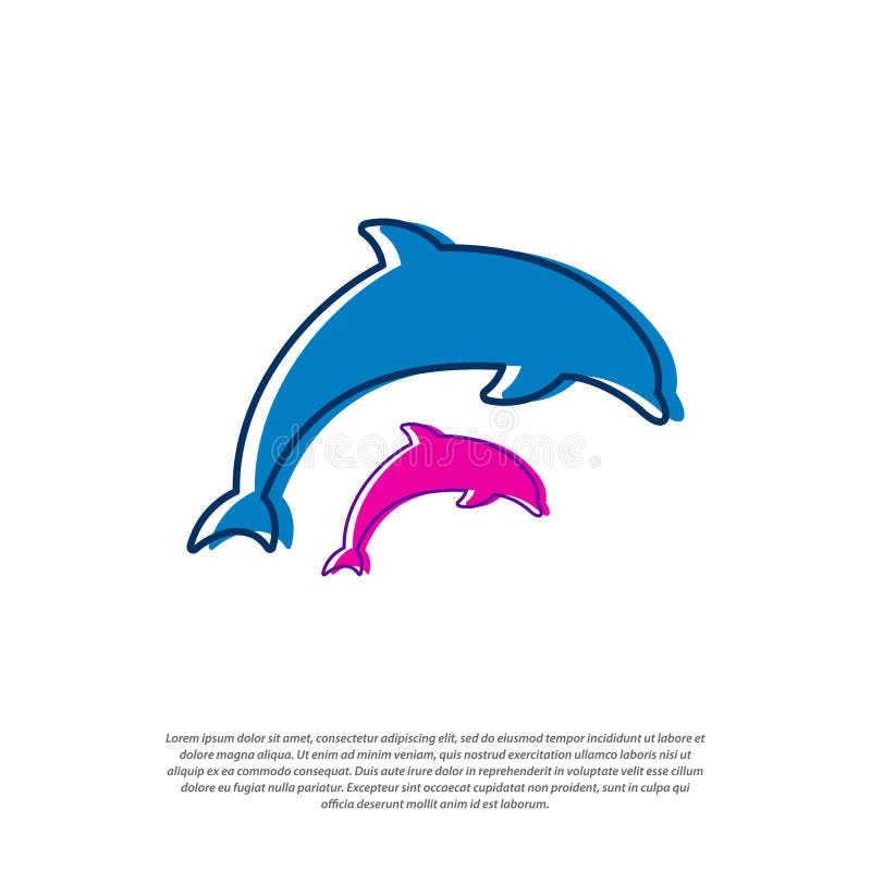 Dolphin Logo Designs Concept Vector Stock Vector - Illustration of ...
