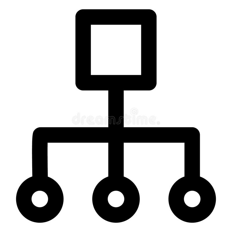 Hierarchy, Network, Isolated Vector Icons that Can Be Easily Modified ...