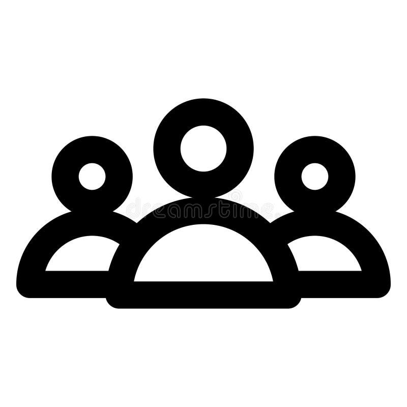 Clients, Communication Bold Outline Vector Icon Which Can Easily ...