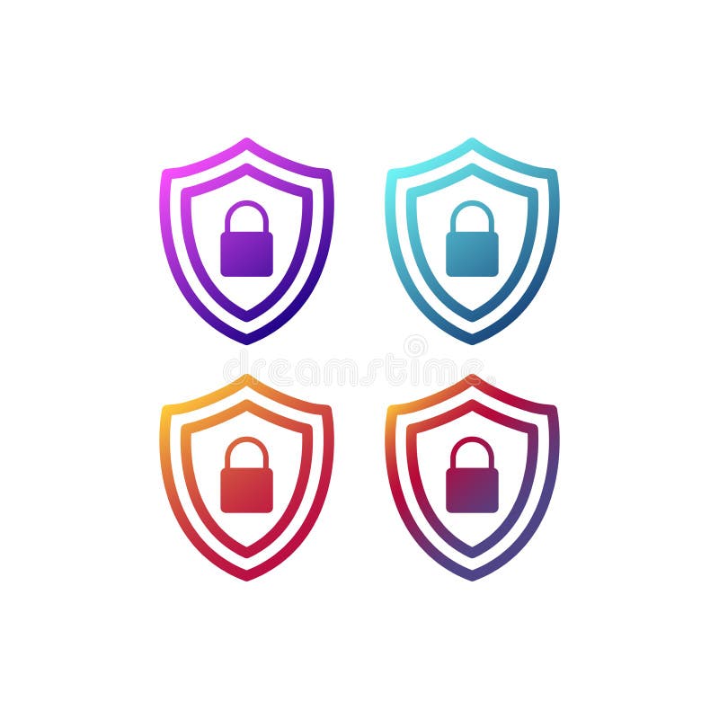 Shield with Key Black Isolated Vector Icon. Stock Vector - Illustration ...