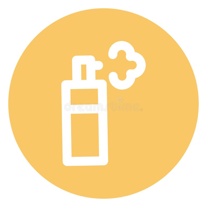 Color Bottle, Color Spray Bold Outline Vector Icon Which Can Easily ...