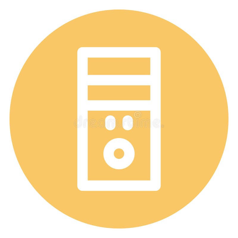 Computer Mic Bold Line Icon Which Can Easily Modify or Edit and Color ...